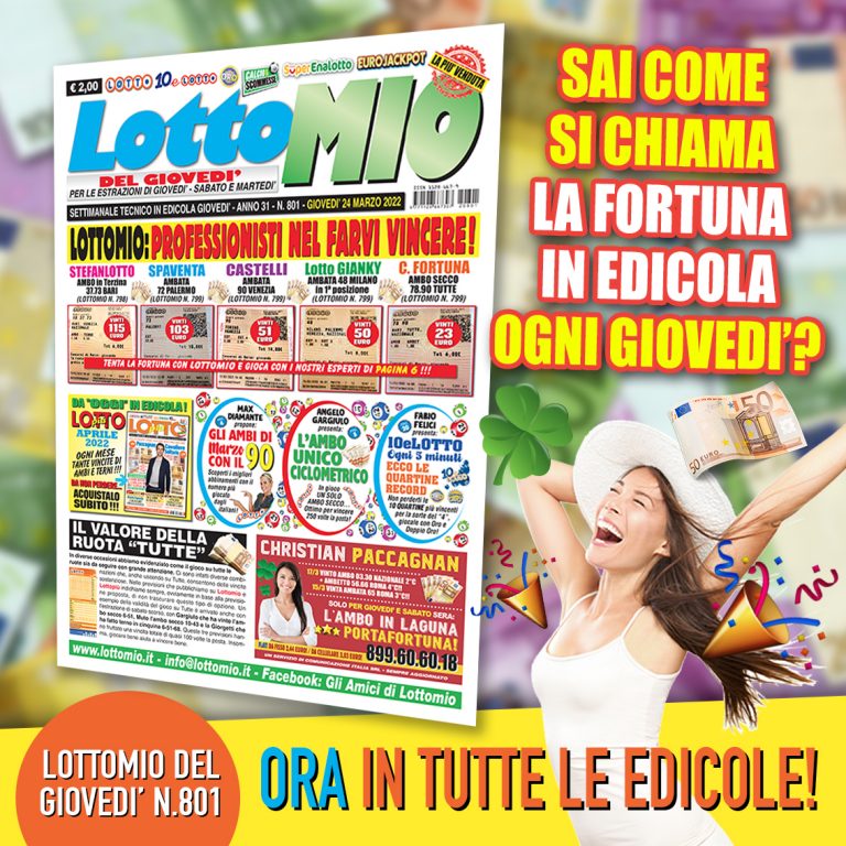 Lotto gratis, un sistemino TOP per la cinquina secca ottimo anche al 10 ...